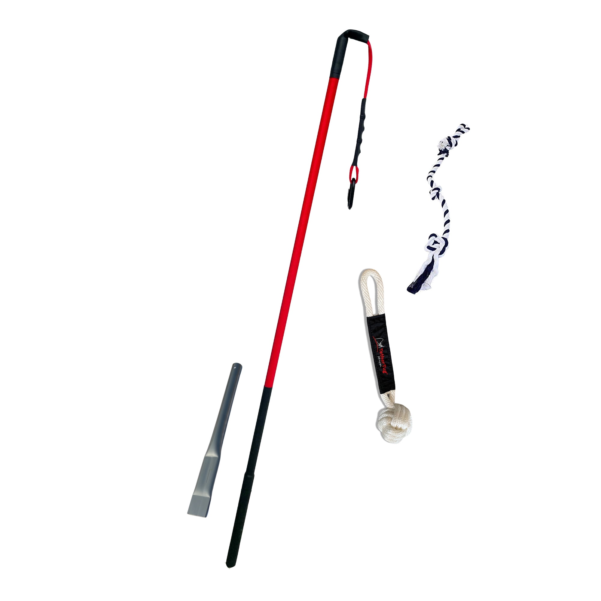 Tether Tug Interactive Pole Rope Toy Bundle for Big Dogs Over 70 Pounds ...