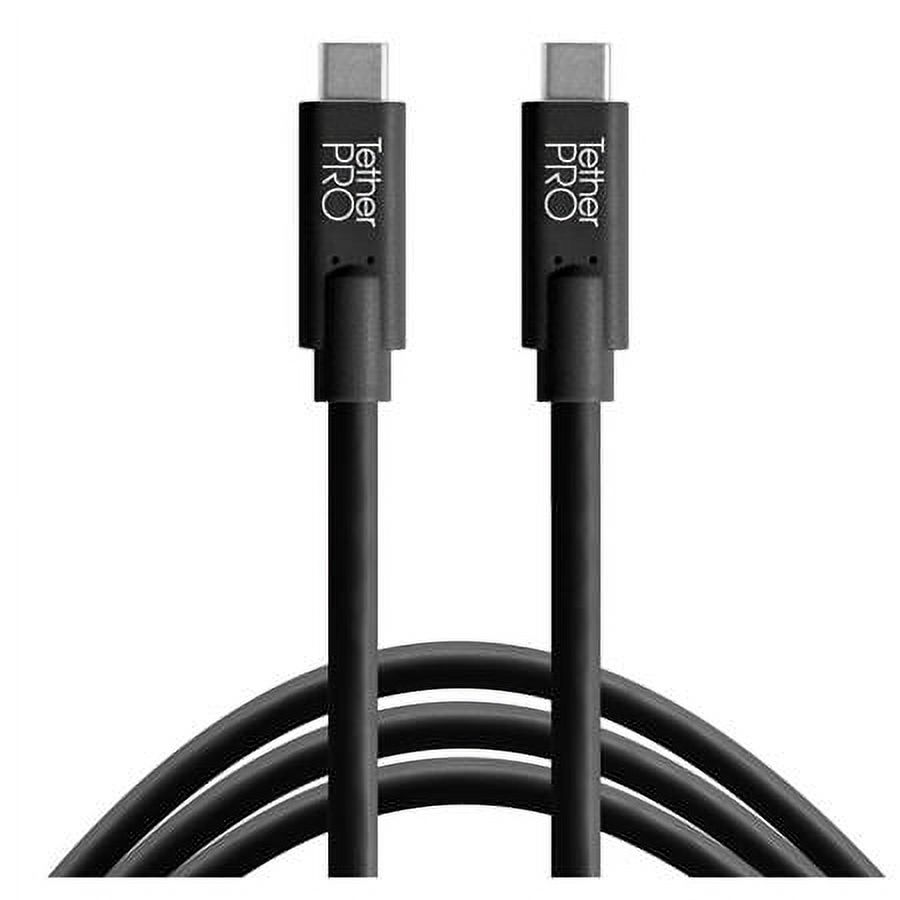 TetherPro USB-C to USB-C Cable, 15', Black - Walmart.com