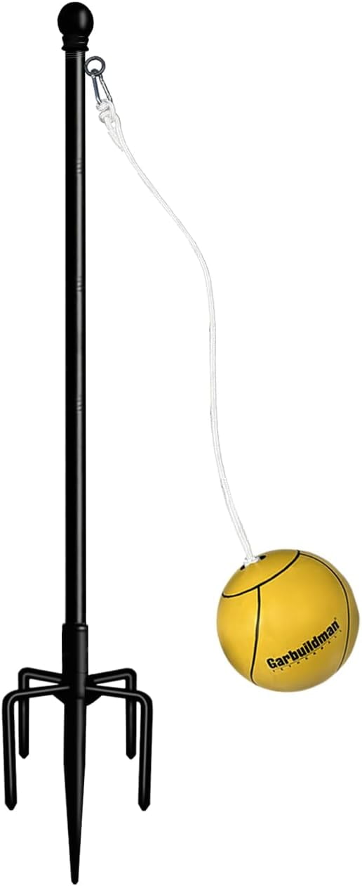 Tetherball Set with Ball & Rope for Outdoor Backyard, Adjustable Tether ...