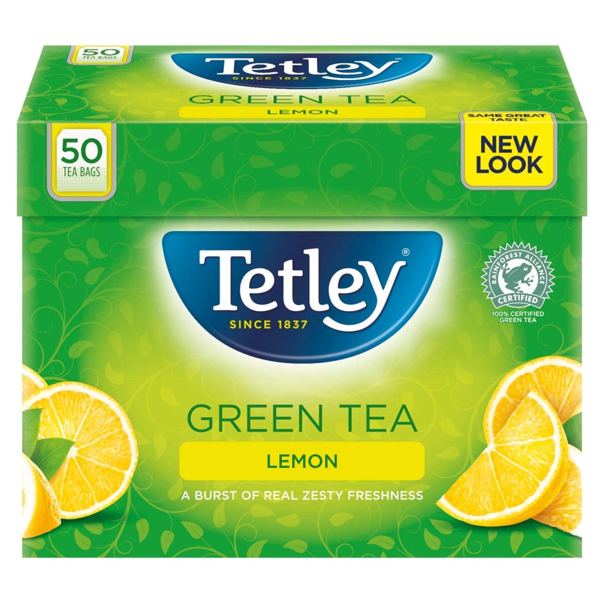 Tetley Green Tea with Lemon 50 Teabags 100g - Walmart.com