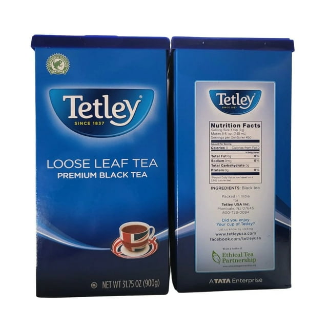 Tetley Loose Leaf Premium Black Tea 900g (Pack of 2) - Walmart.com