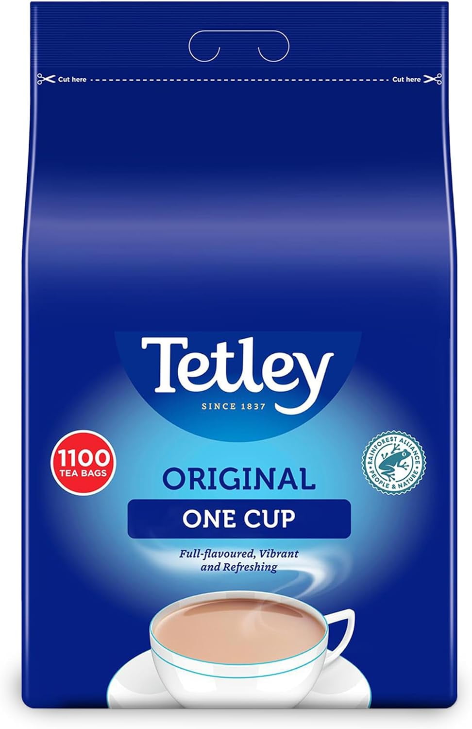 Tetley Original One Cup Black Tea Bags 1100 Count – Perfect for ...