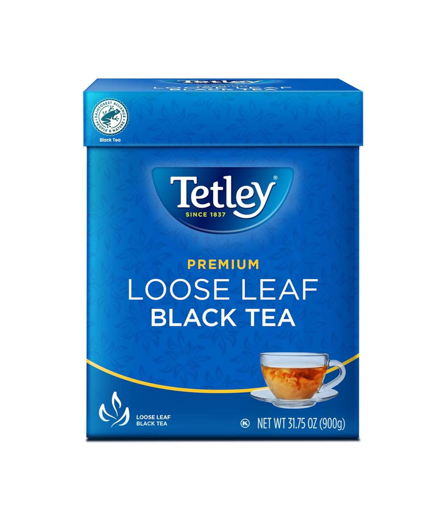 Tetley Premium Loose Leaf Black Tea, 31.75oz, Classic Bold Flavor ...