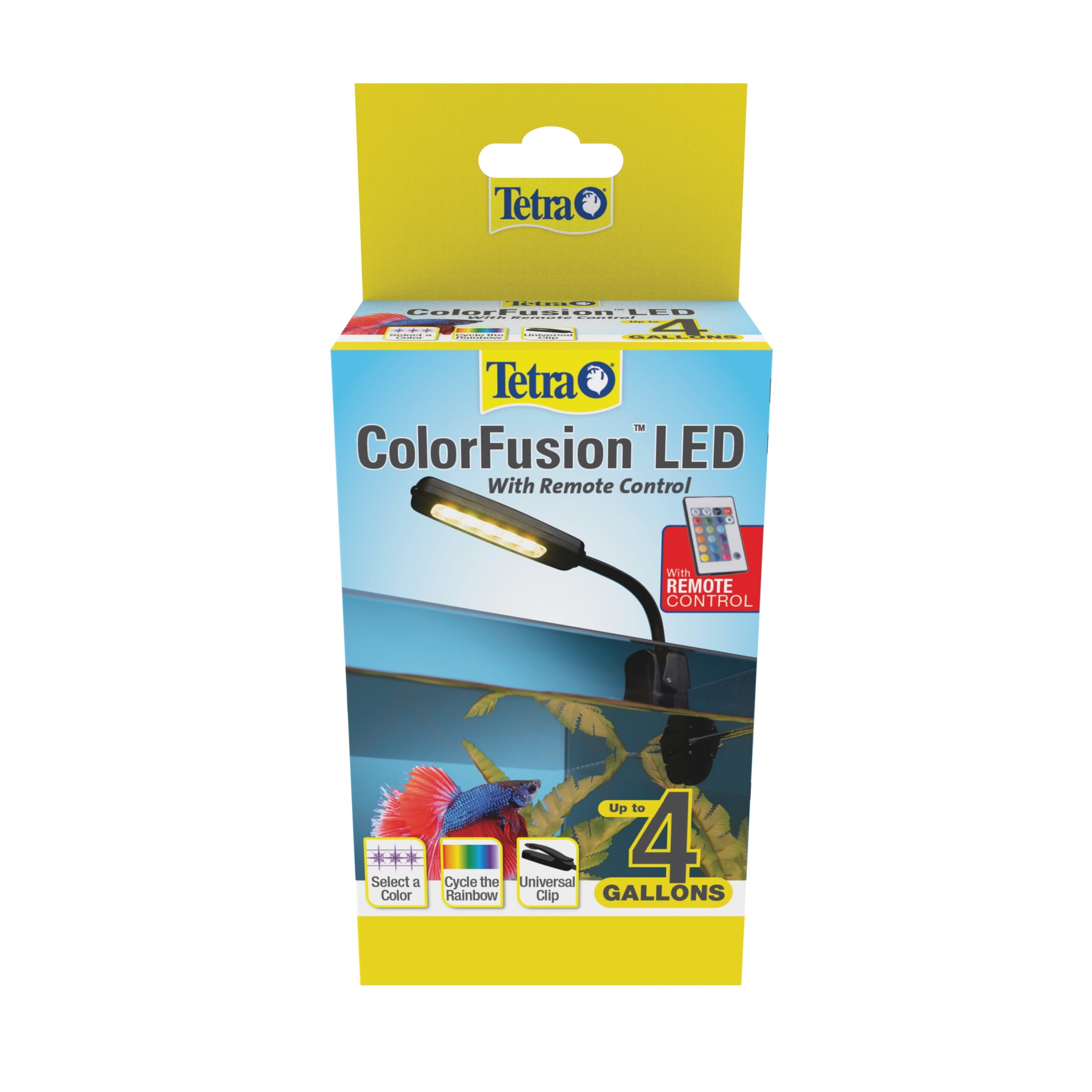 Tetra ColorFusion LED Light for Aquariums up to 4 Gallons, with Remote ...
