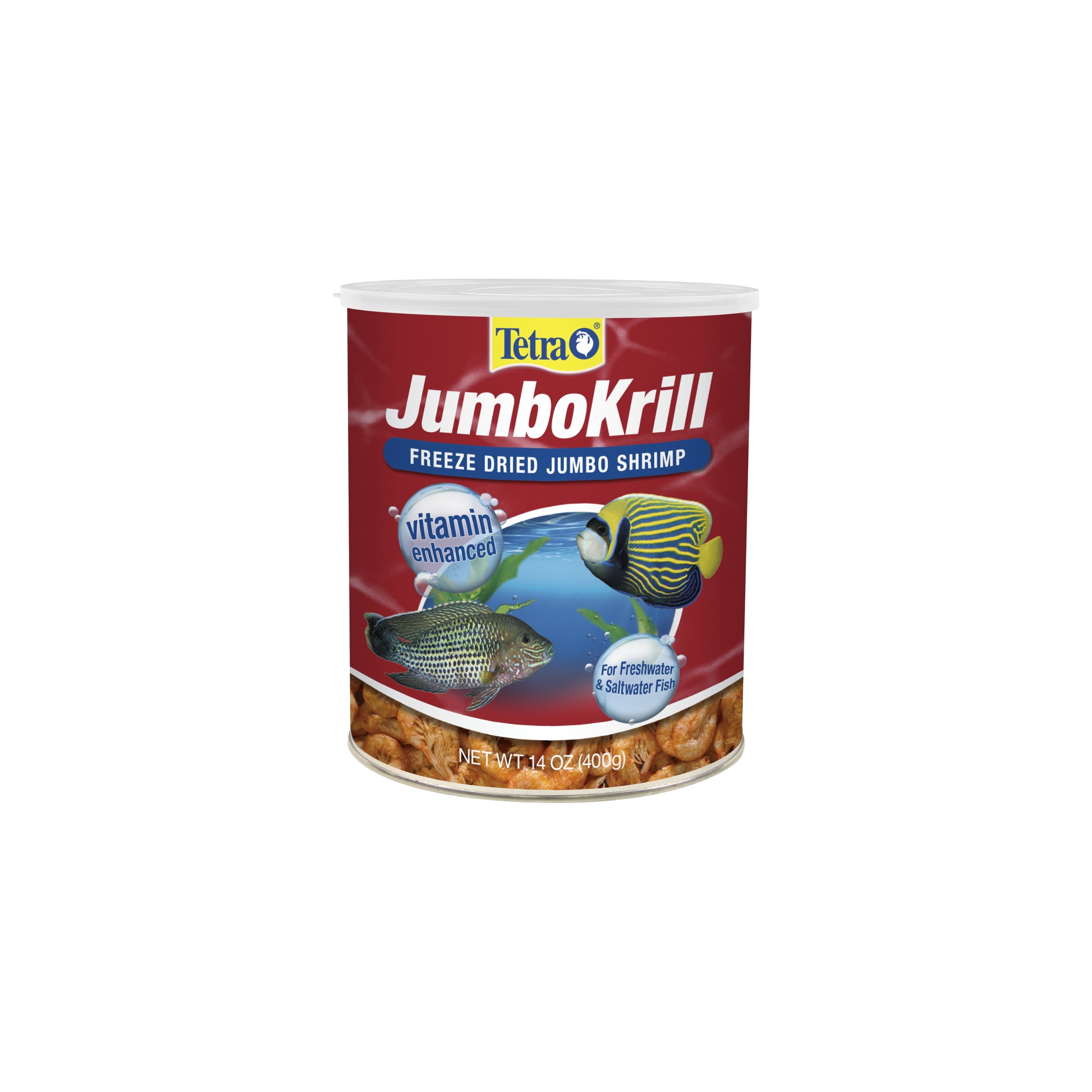 Tetra JumboKrill Freeze-Dried Jumbo Shrimp 14 Ounces, Natural Shrimp ...