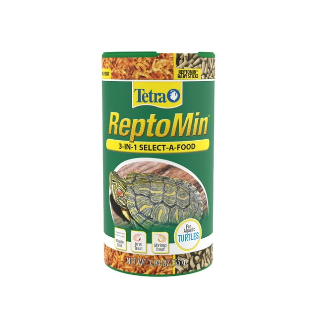 Tetra ReptoMin 3-In-1 Select-A-Food, 1.94 Ounces (55 Grams), Food And ...