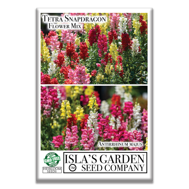 Tetra Snapdragon Edible Flower Seed Mix, 2000 Heirloom, Non GMO Seeds ...