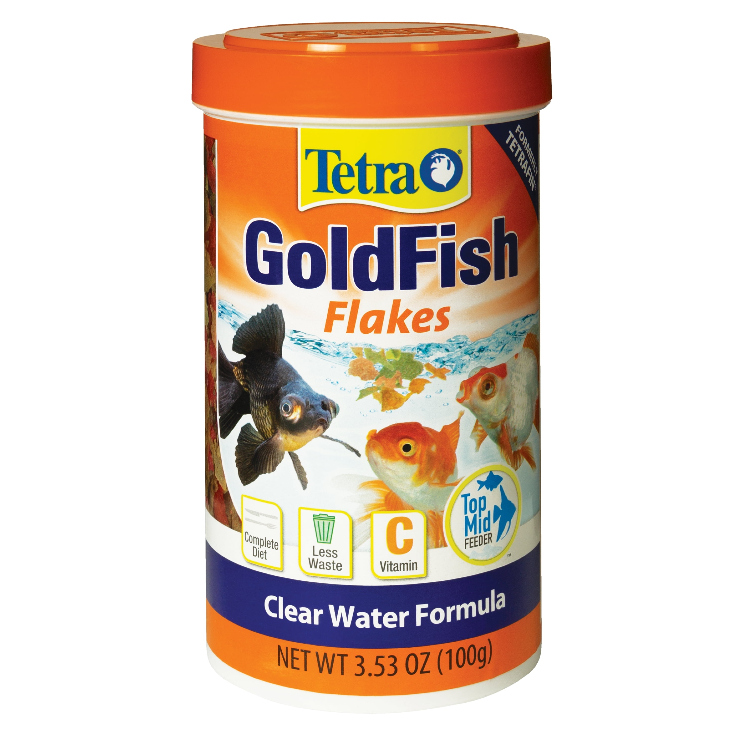 Tetra TetraFin Goldfish Flakes, Balanced Diet Fish Food, 3.53 oz ...