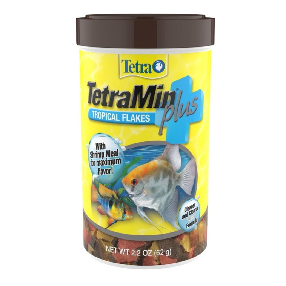 Tetra TetraMin Plus Tropical Flakes Fish Food, 2.20 oz - Walmart.com