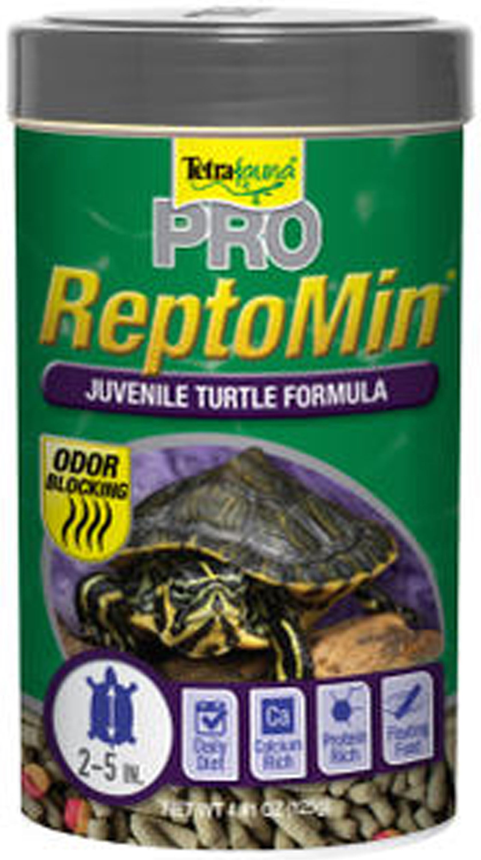 Tetra Tetrafauna Pro Reptomin Juvenile Turtle Food Formula, 4.41 oz ...
