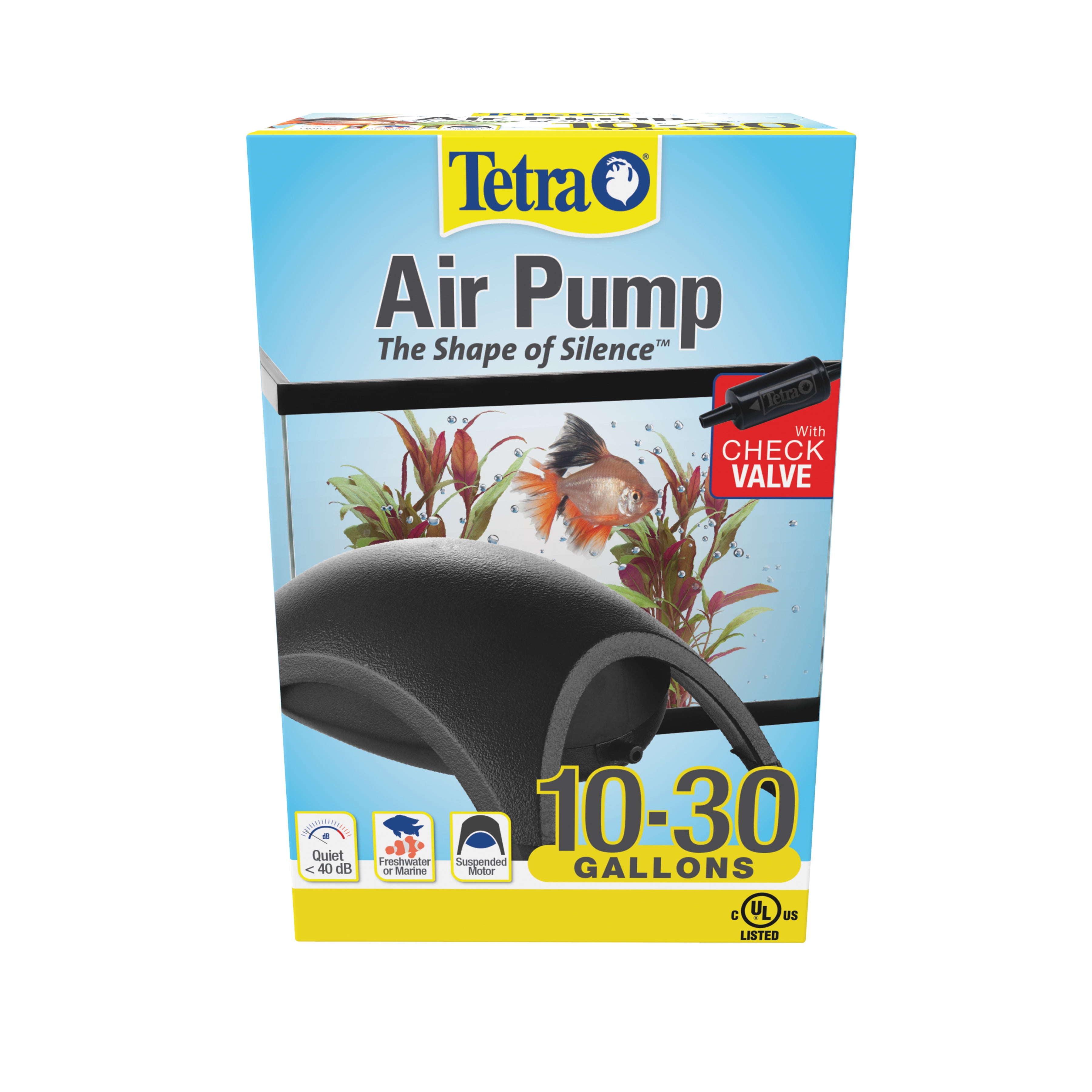 Free Shipping! Tetra Air Pump for Aquariums 10 to 30 Gallons, Quiet ...