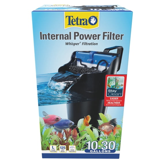 Tetra Whisper Internal Filter 10-30 Gallons, 3-Stage Filtration, Air ...