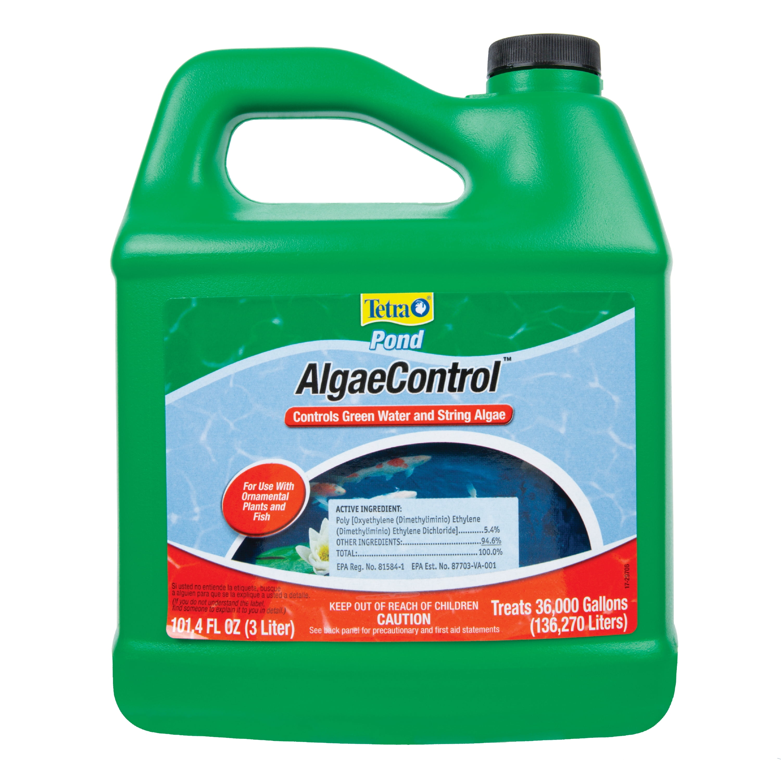 TetraPond AlgaeControl, Controls Green Water and String Algae in Ponds, 101.4 Oz. - Walmart.com