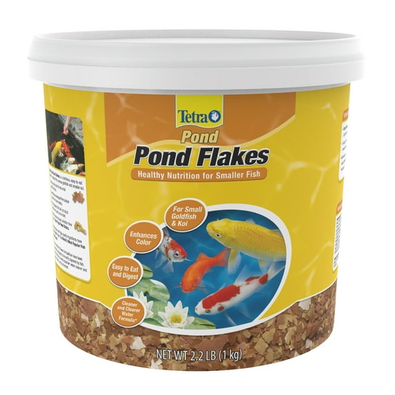 TetraPond Flakes Fish Food, Complete Nutrition for Smaller Pond Fish, 2 ...