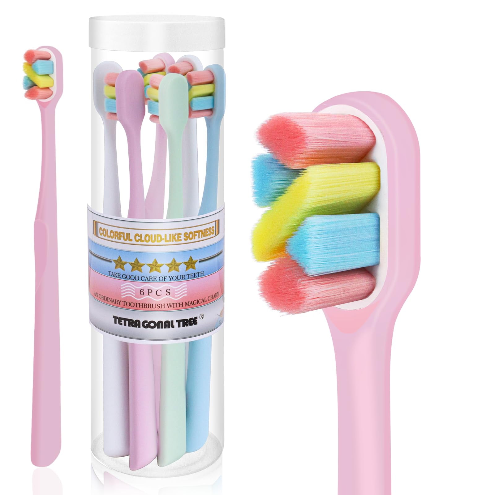 Tetragonal tree 6 Count STF9 Extra Soft Toothbrushes | Periodontist ...