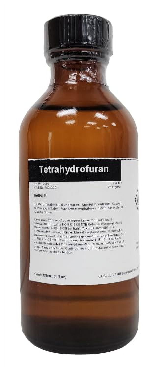 Tetrahydrofuran High Purity Solvent 120ml (4oz) - Walmart.com