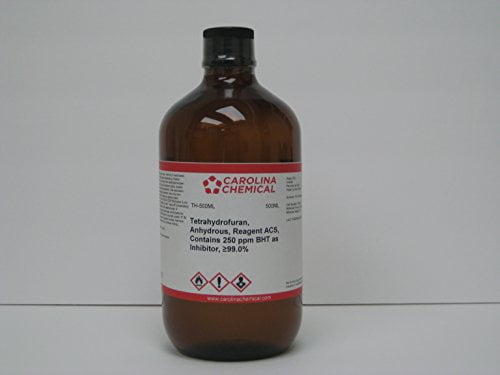 Tetrahydrofuran (THF), Anhydrous, Reagent ACS. ≥99.0%, 500ML - Walmart.com