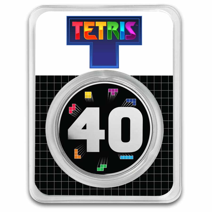 Tetris™ 1 oz Silver 40th Anniversary Colorized Round in TEP - Walmart.com