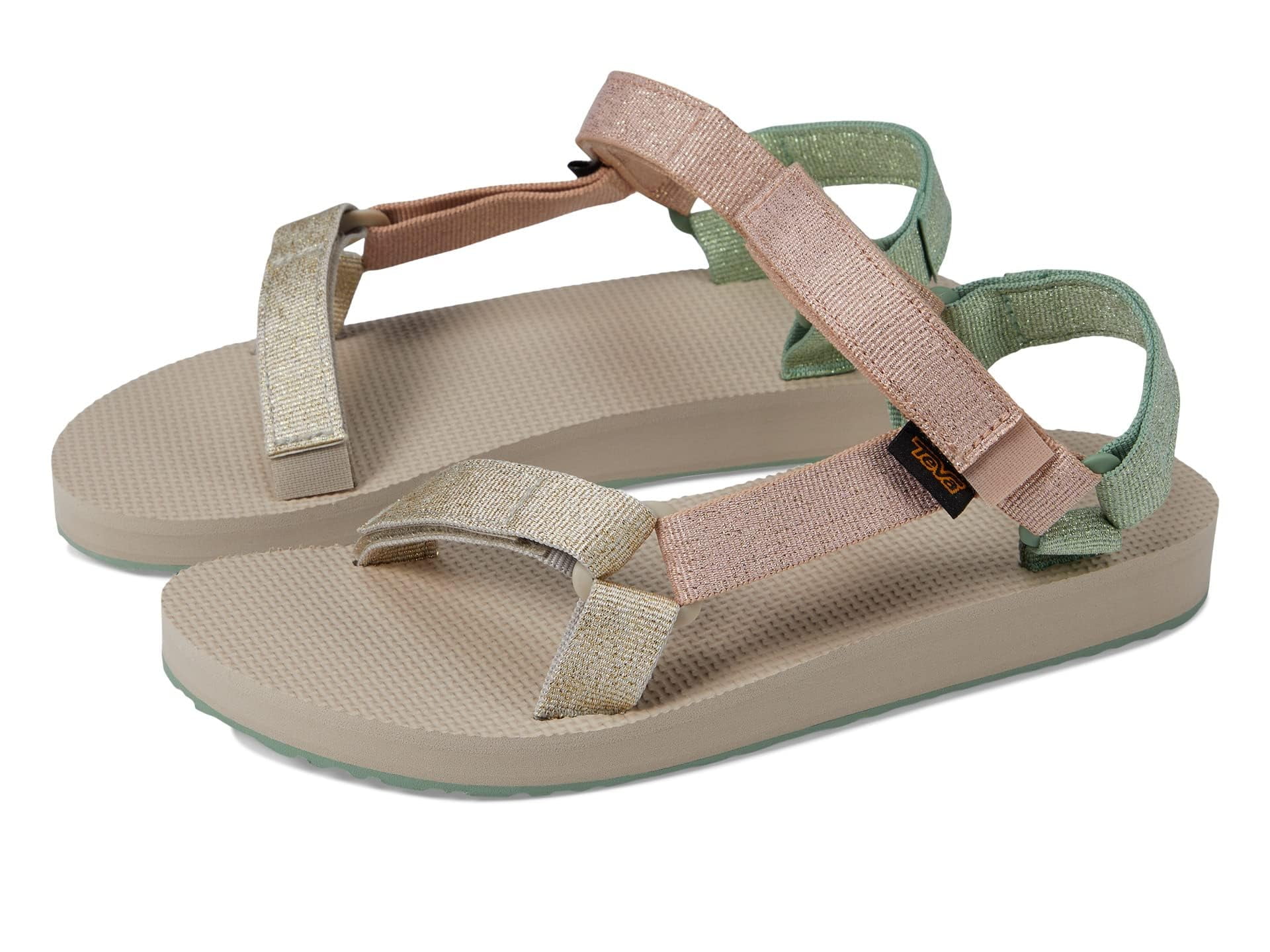 Teva Girls Original Universal Sandal, Metallic Clay Multi, 5 Little Kid ...