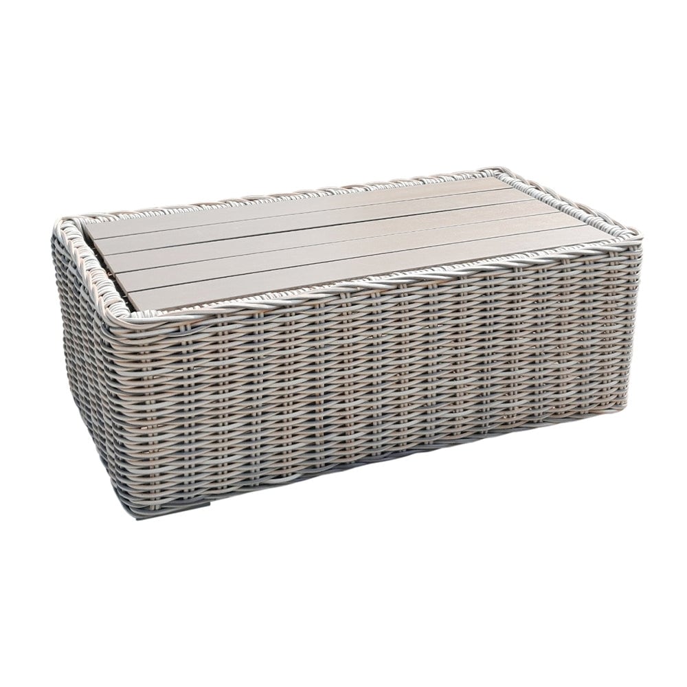 Teva Hawaii Outdoor Coffee Table Patio Furniture Rattan Wicker Frame ...