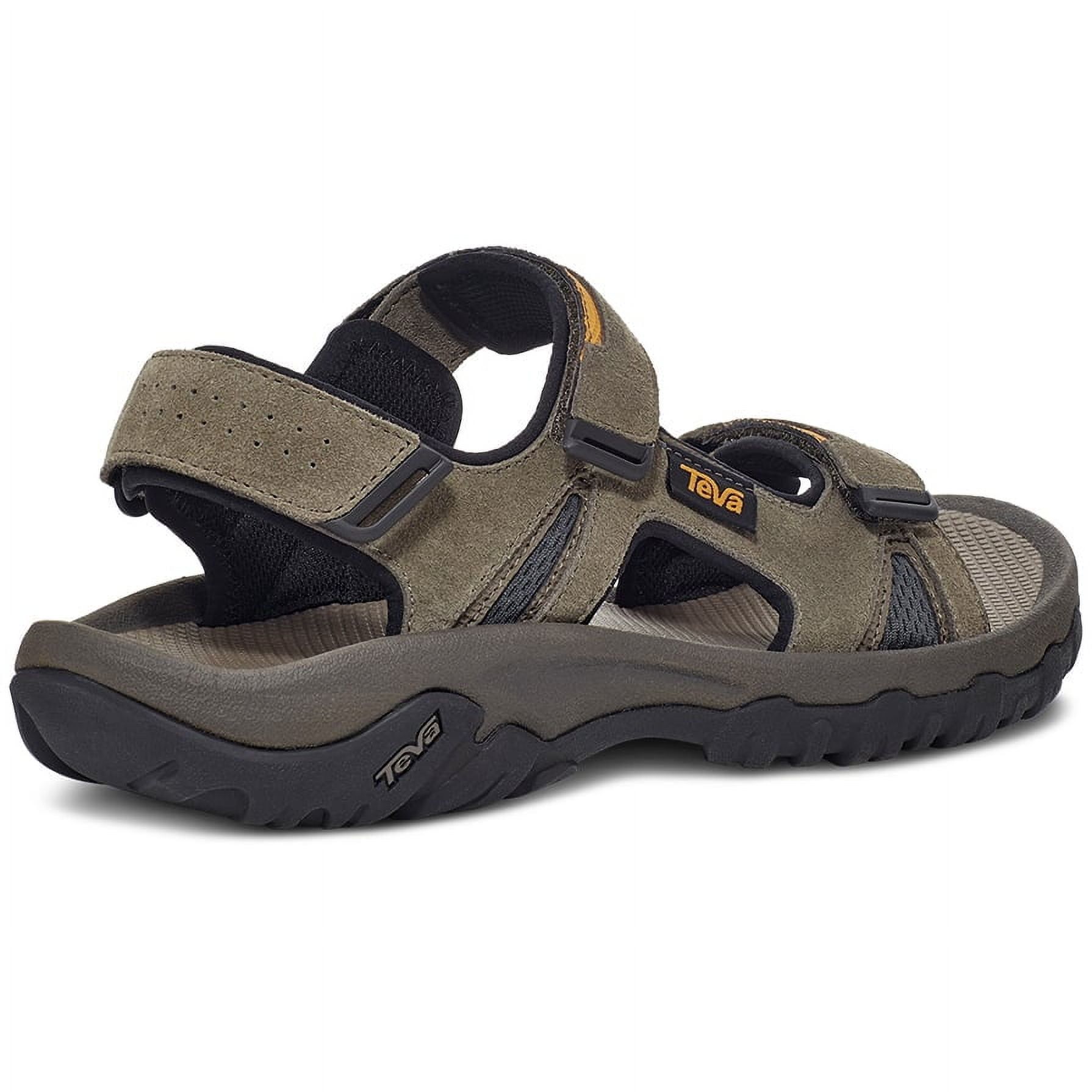Teva Men's Hook & Loop Hiking Sandals, Open Toe Bungee Cord, 13 ...