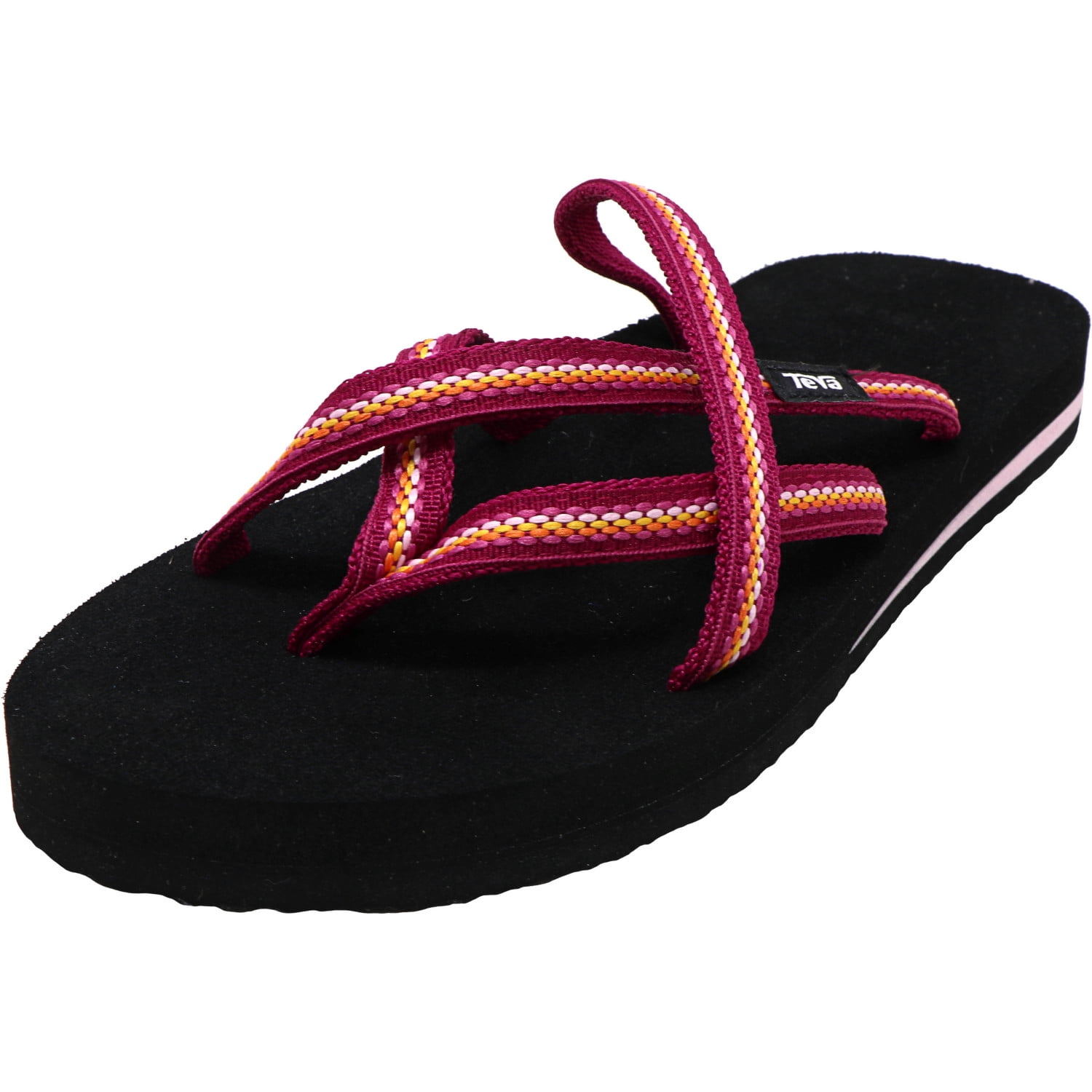 Teva Olowahu Women's Strappy Flip Flop in Fuchsia Size 6 - Walmart.com