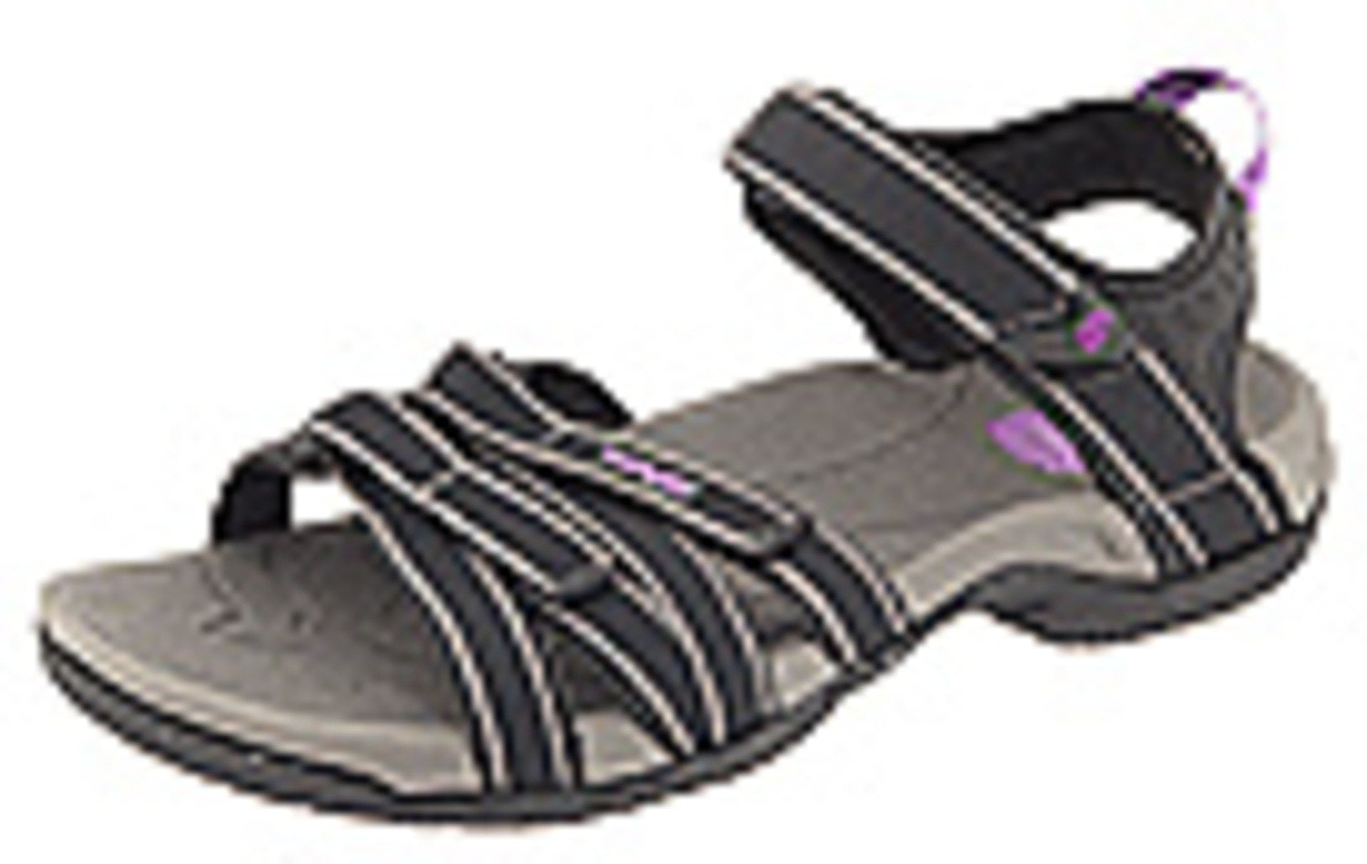 Teva Women's Hook & Loop Closure Sport Sandal, Medium Black & Grey, 7.5 ...