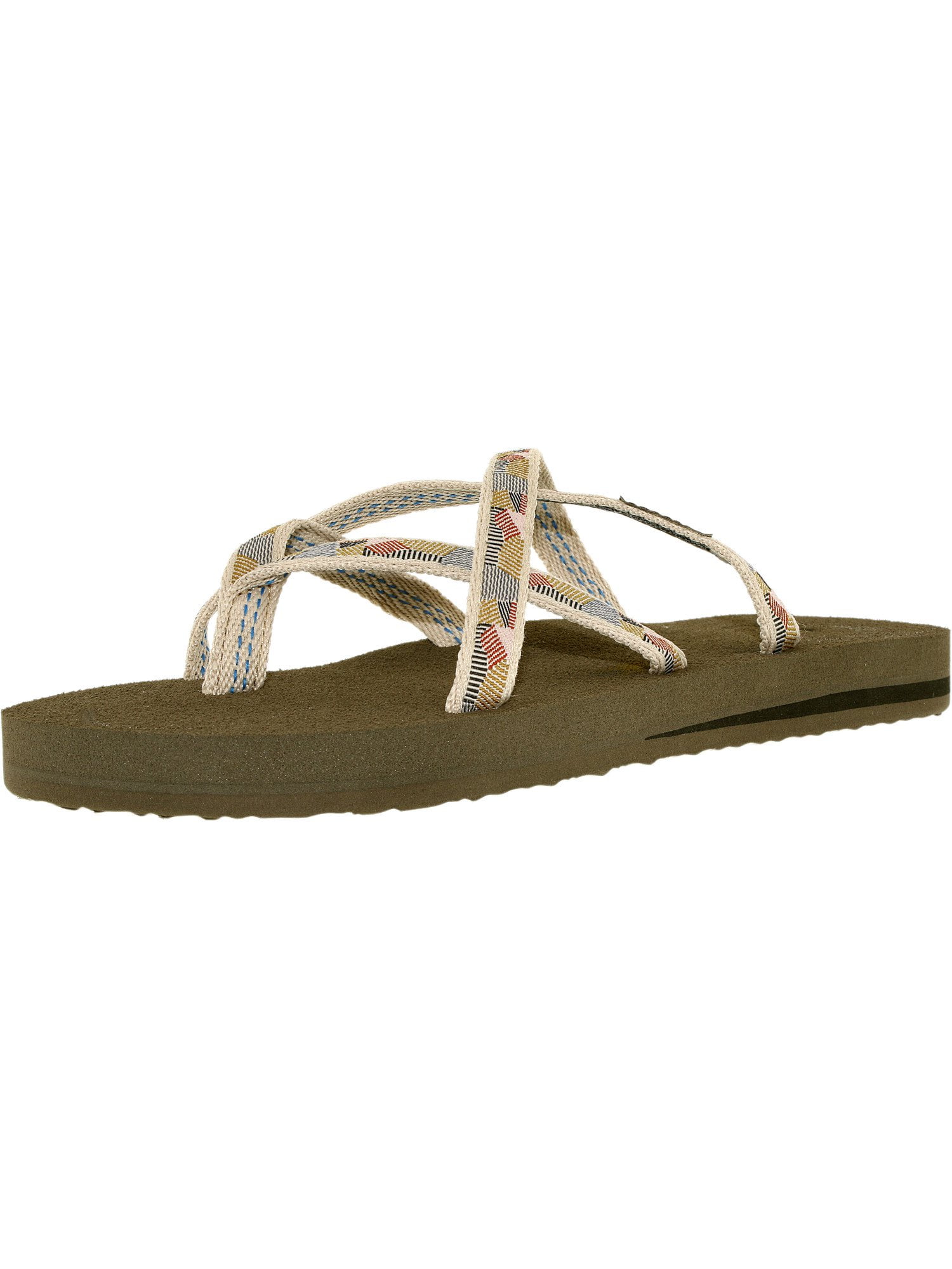 Teva Women's Olowahu Flip-Flop 10 Waterfall/Antique Gold - Walmart.com