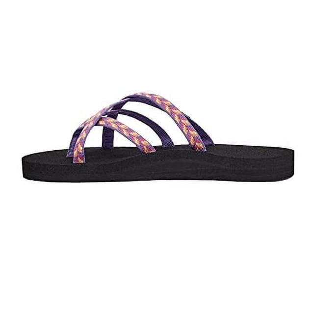 Teva Women's Olowahu Flip-Flop 11 RETRO GEOMETRIC PINK - Walmart.com