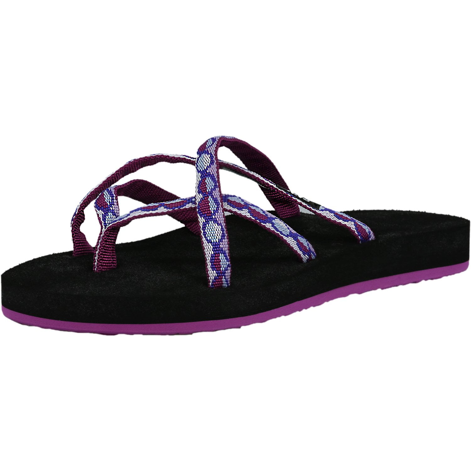 Teva Women's Olowahu Zaro Purple Polyester Sandal - 10M - Walmart.com