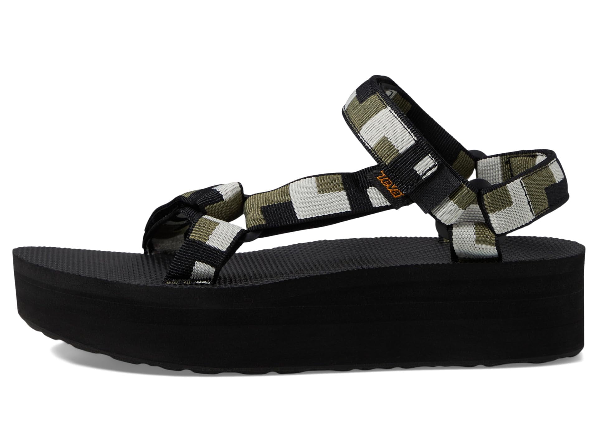 Teva Women's W Flatform Universal Sandal, Retro Shapes Black, 7 ...
