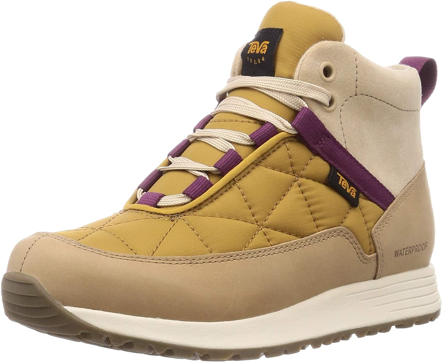 Teva Womens, Ember Commute Waterproof Boot 9 Sesame/Medallion - Walmart.com