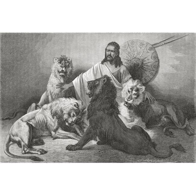 Tewodros Holding Audience Surrounded by Lions. Tewodros II Baptized ...