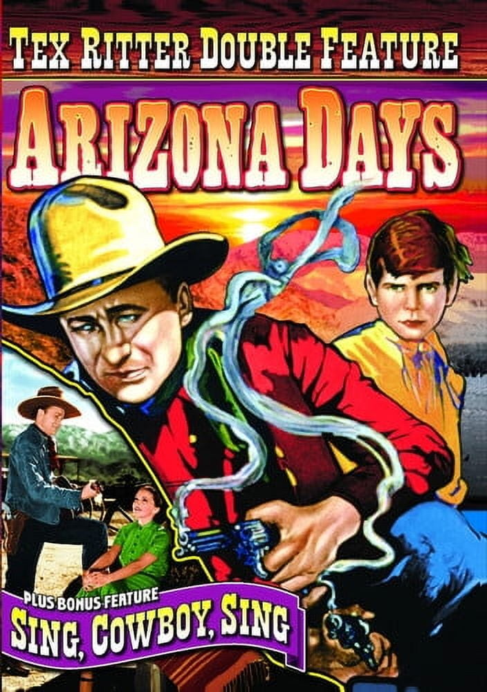 Tex Ritter Double Feature: Arizona Days / Sing, Cowboy, Sing (DVD ...
