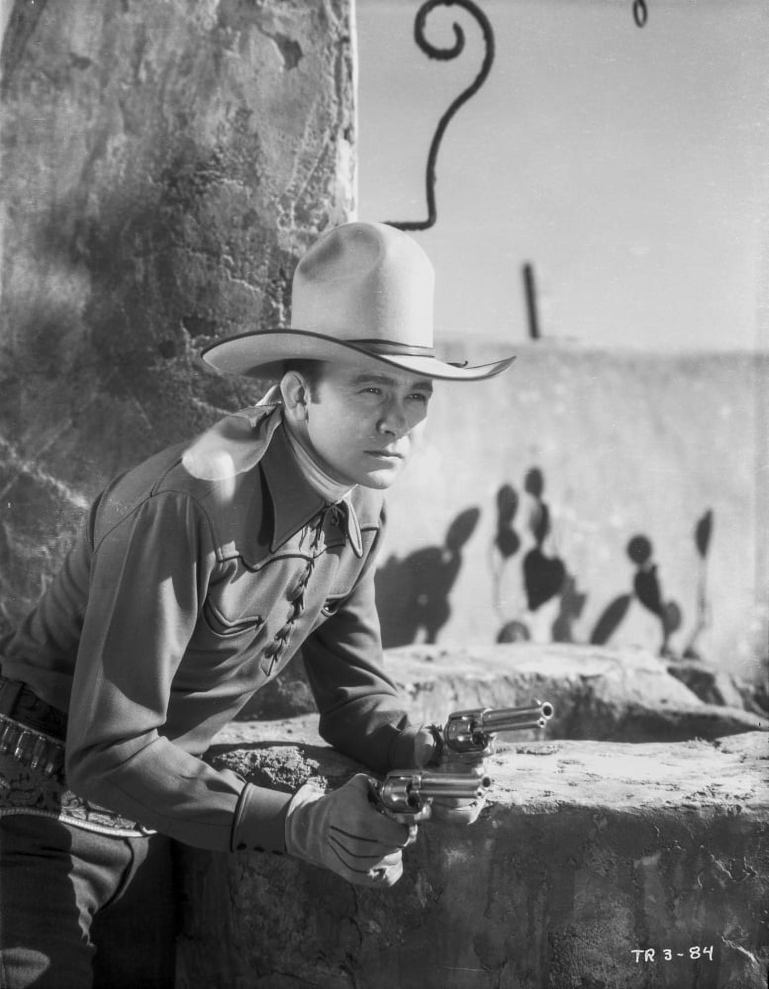 Tex Ritter aiming revolvers Photo Print (24 x 30) - Walmart.com