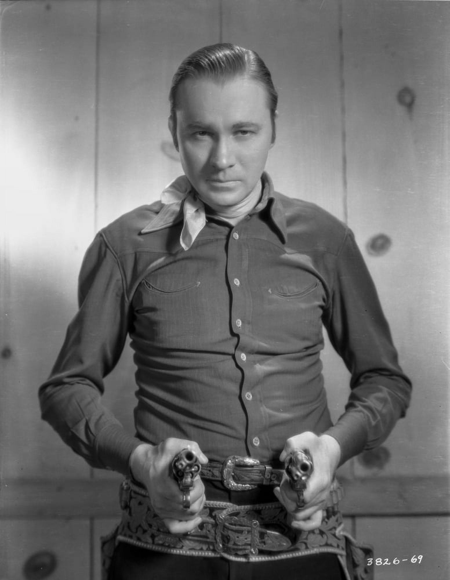 Tex Ritter aiming revolvers Photo Print (8 x 10) - Walmart.com