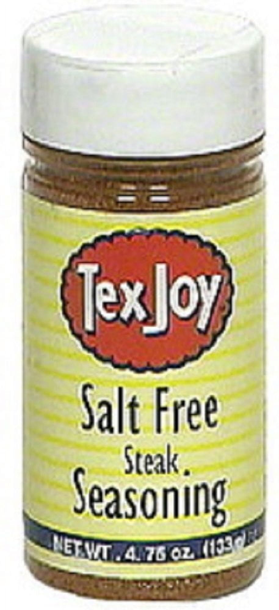 TexJoy Salt Free Steak YPF5 Seasoning, 4.75 Ounce Shaker Bottle ...