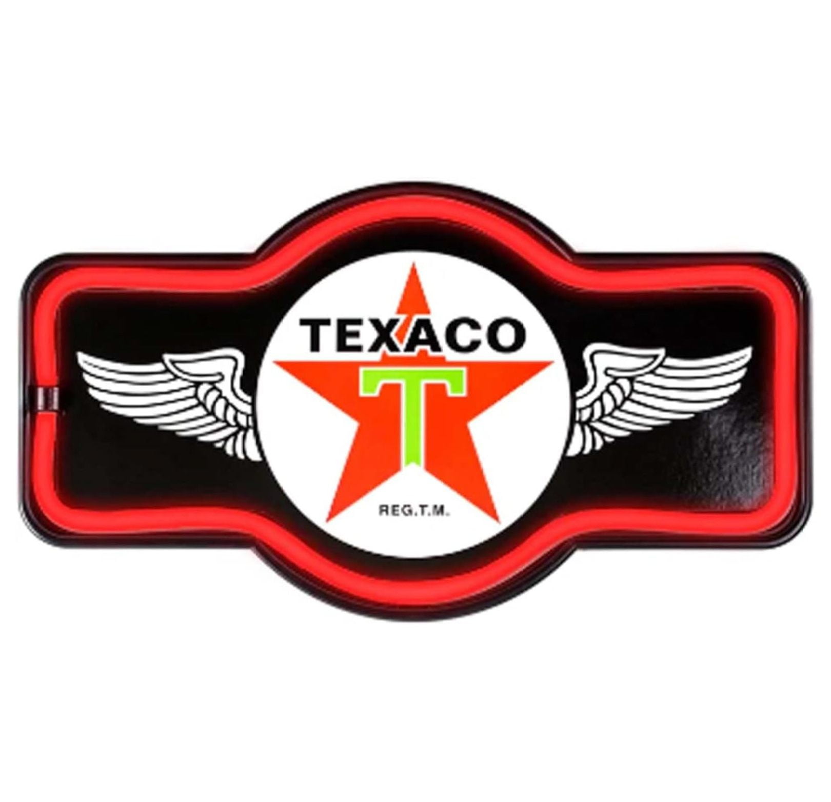 Texaco Oil Gas Station - Reproduction Vintage Advertising Marquee Sign ...