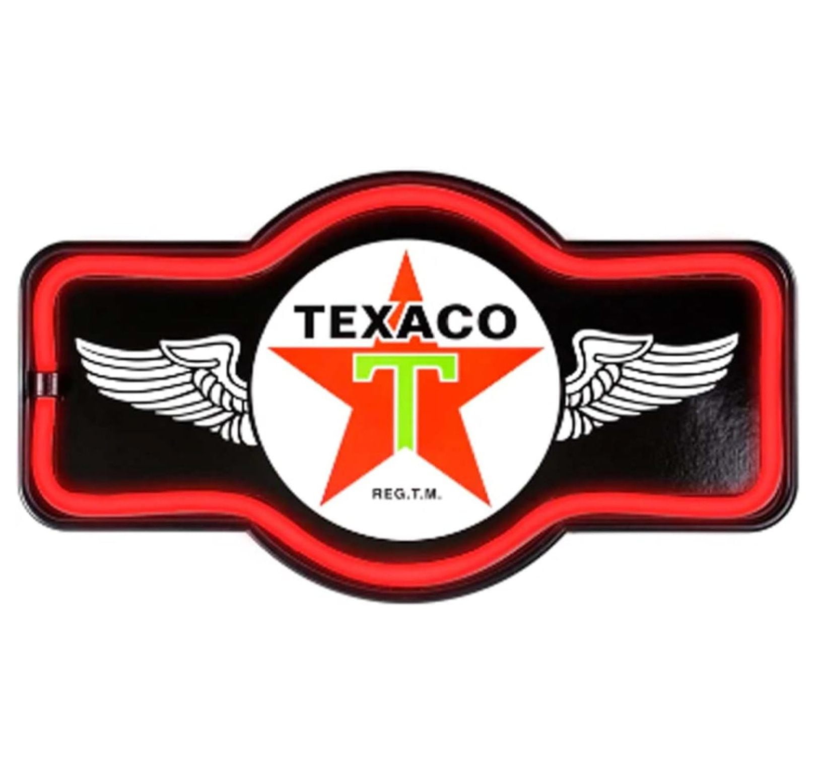 Texaco Oil Gas Station - Reproduction Vintage Advertising Marquee Sign ...