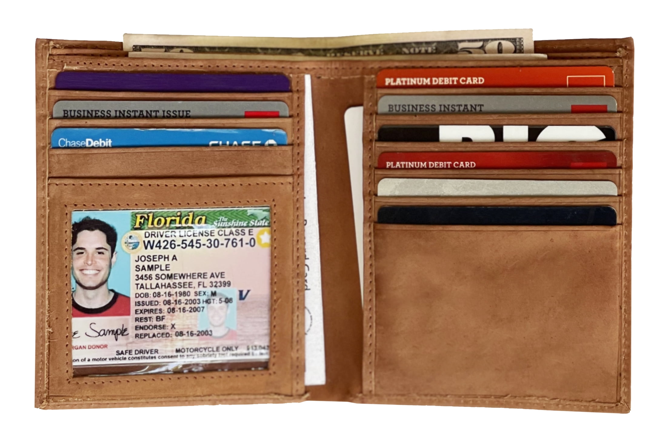 Texan Bull Euro Style Leather Wallets | Bifold Hipster | Credit Card ...