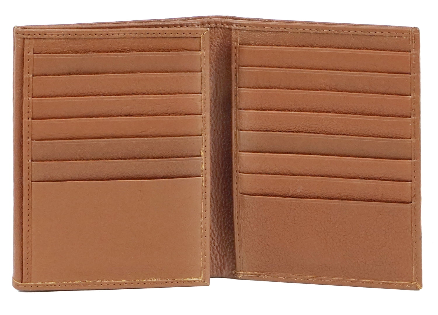 Texan Bull Genuine Leather European Style Large Hipster Bifold Mens ...