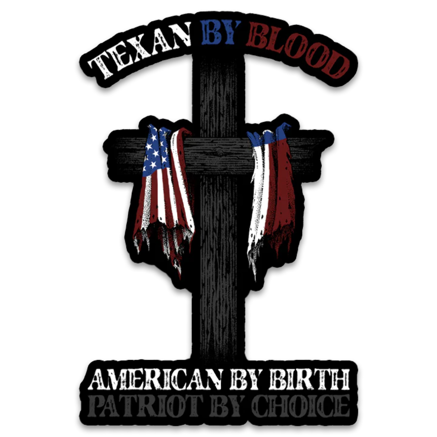 Texan By Blood Decal Premium Vinyl Die Cut UV Coating Military Decals ...