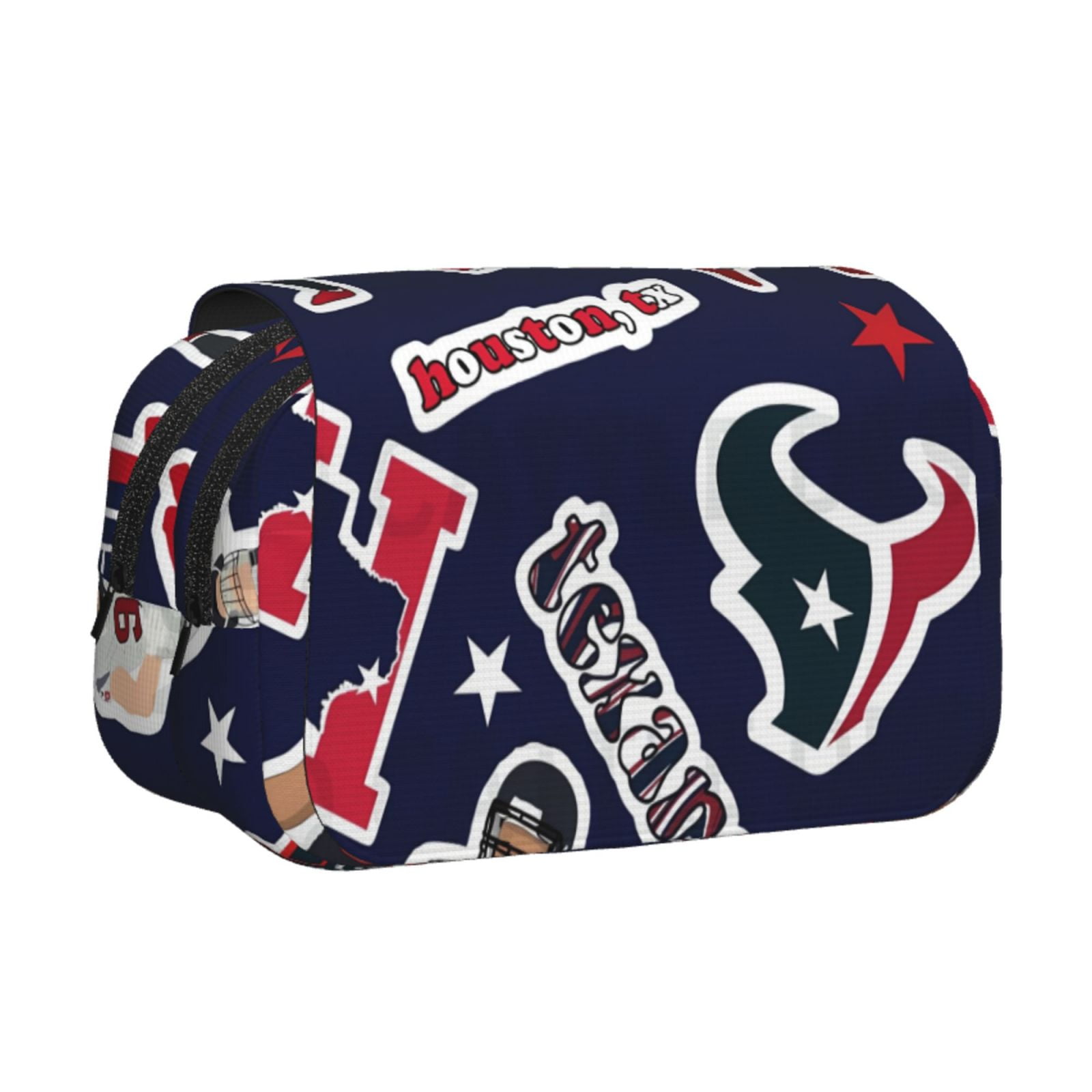 Texanss Double Clamshell Pen Case Holder Bulk Soft Box Large Storage ...