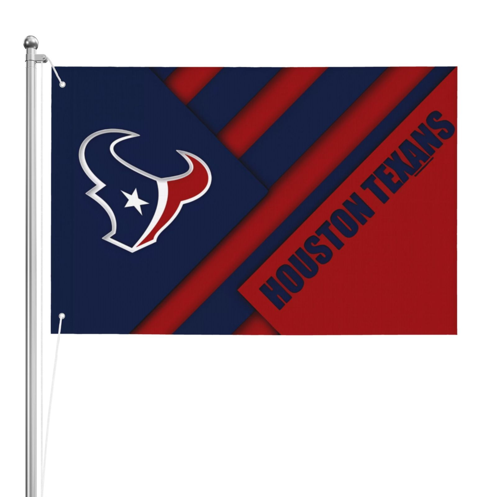 Texans Double Sided Flag 3x5FT There are two corns on each end of the ...