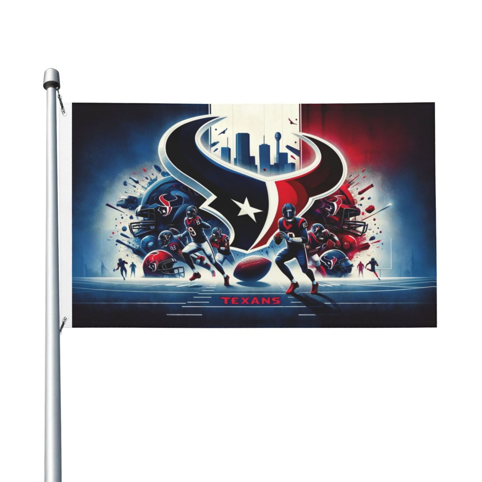 Texans Flag 3x5FT Outdoor Double Sided Heavy Duty Polyester Flags Long ...