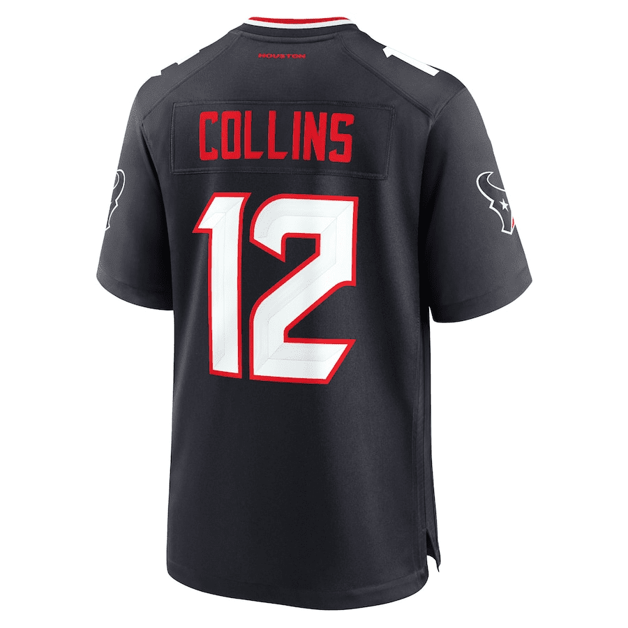 Texans Football Shirt Nico Collins#12 Sports Team Game Fans For Men ...