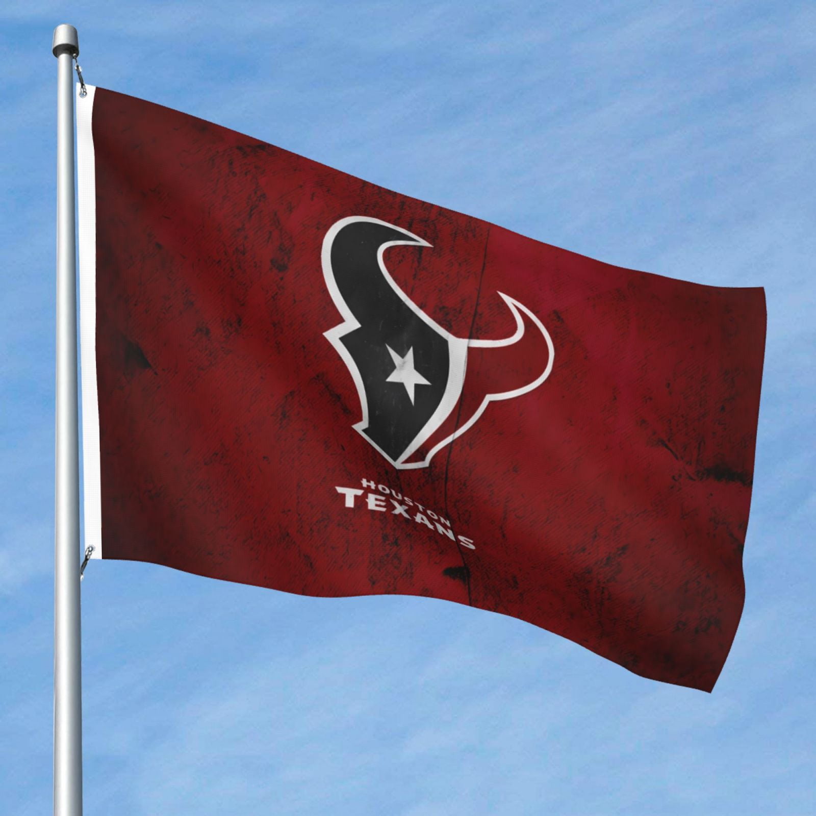 Texans Football Team Double-Sided Flag 5x8ft, Garden Hanging Flag, Game ...