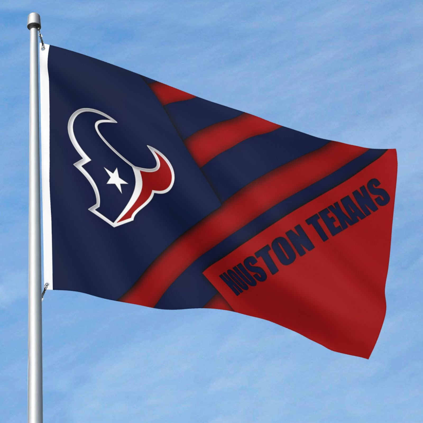 Texans Football Team Double-Sided Flag 5x8ft, Garden Hanging Flag, Game ...