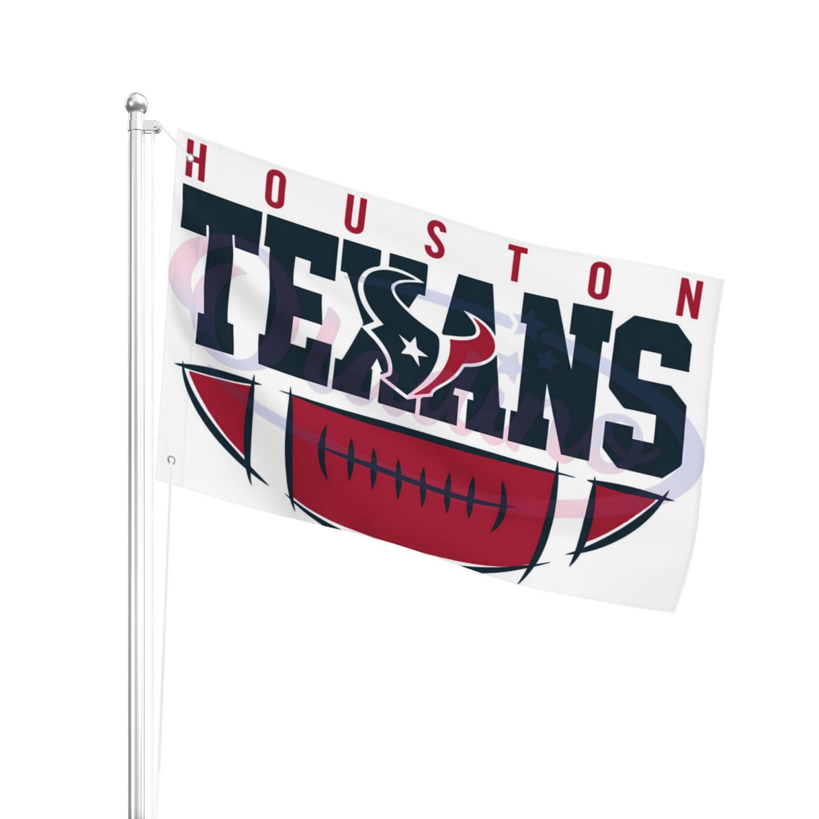 Texans Football Team Graphic 3-Ply Double Sided Flag 2x3ft in Vibrant ...