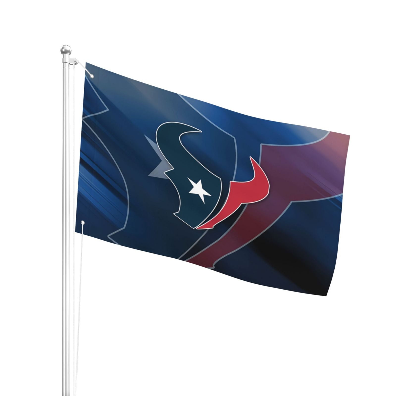 Texans Football Team Graphic 3-Ply Double Sided Flag 2x3ft in Vibrant ...